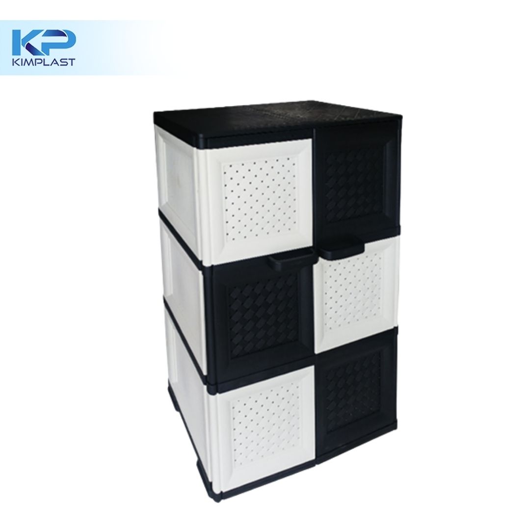 KIMPLAST Wardrobe Catur Susun 3/ Wardrobe Susun 3/ Wardrobe Plastik ...