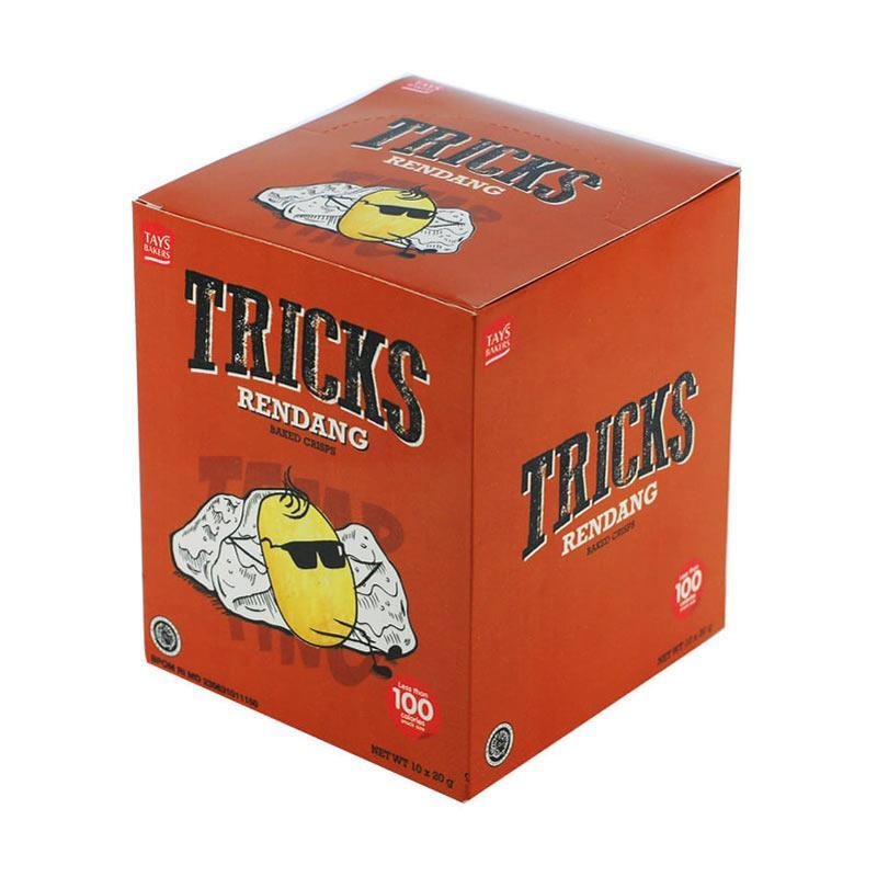 Tricks Snack Baked Chips Potato Kentang Box Isi 10 Original Barbeque ...