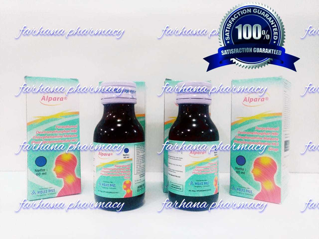 Alpara sirup / obat batuk pilek disertai demam paten/ dewasa dan anak ...