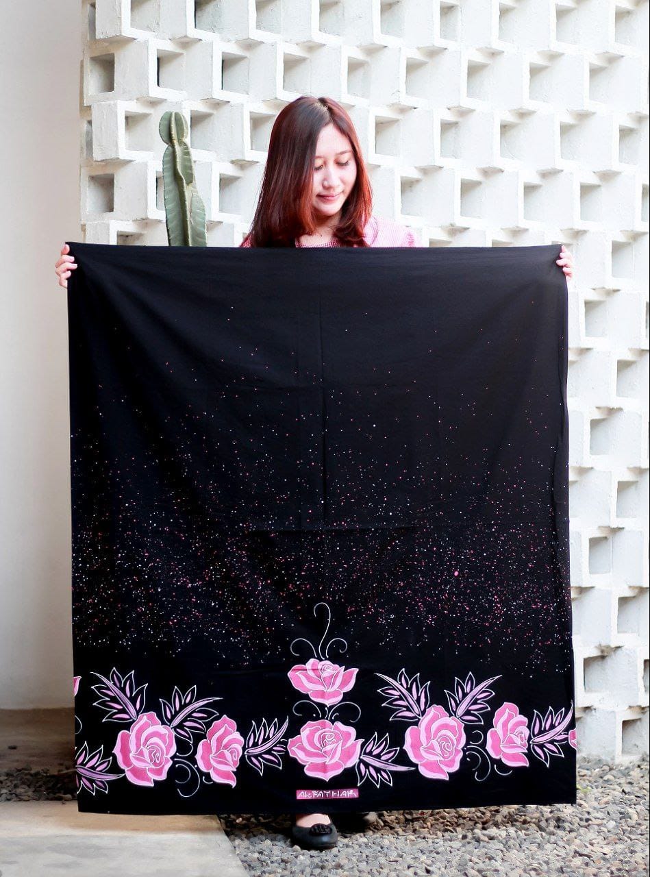 SARUNG BATIK LUKIS ORNAMEN MOTIF BUNGA RAFLESIA NEW (BAYAR DITEMPAT ...