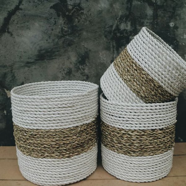 KERANJANG ANYAMAN SEAGRASS, KERANJANG ANYAMAN MINI, KERANJANG ANYAMAN ...