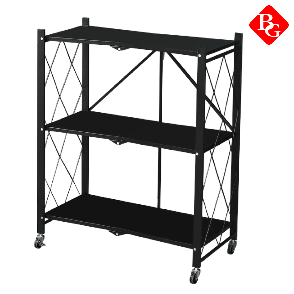 BG SPORT Metal Storage Rak Penyimpanan Rak Lipat Rak Tanpa instalasi ...