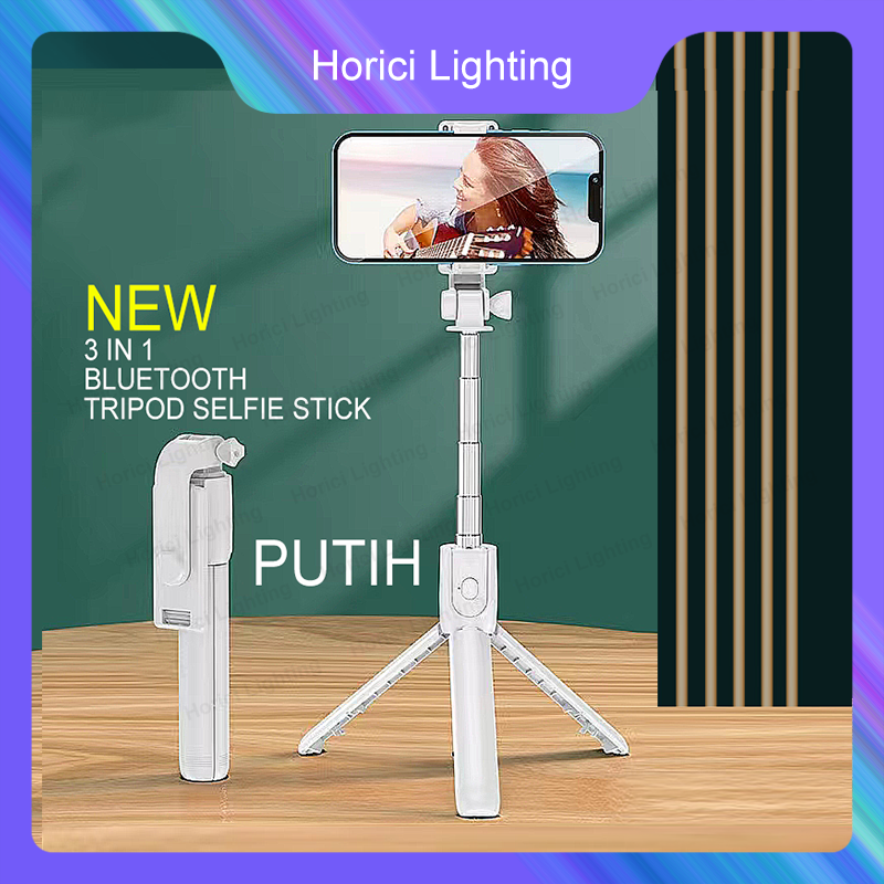 Tongsis 3 In 1 Bluetooth Tripod 3 In 1 Selfie Stick Bluetooth Bluetooth