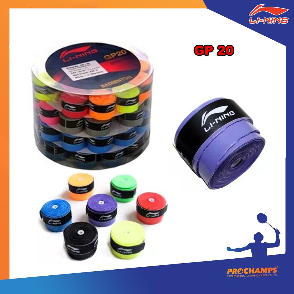 Lining Gp 20 Over Grip Badminton Tipis Original | Lazada Indonesia