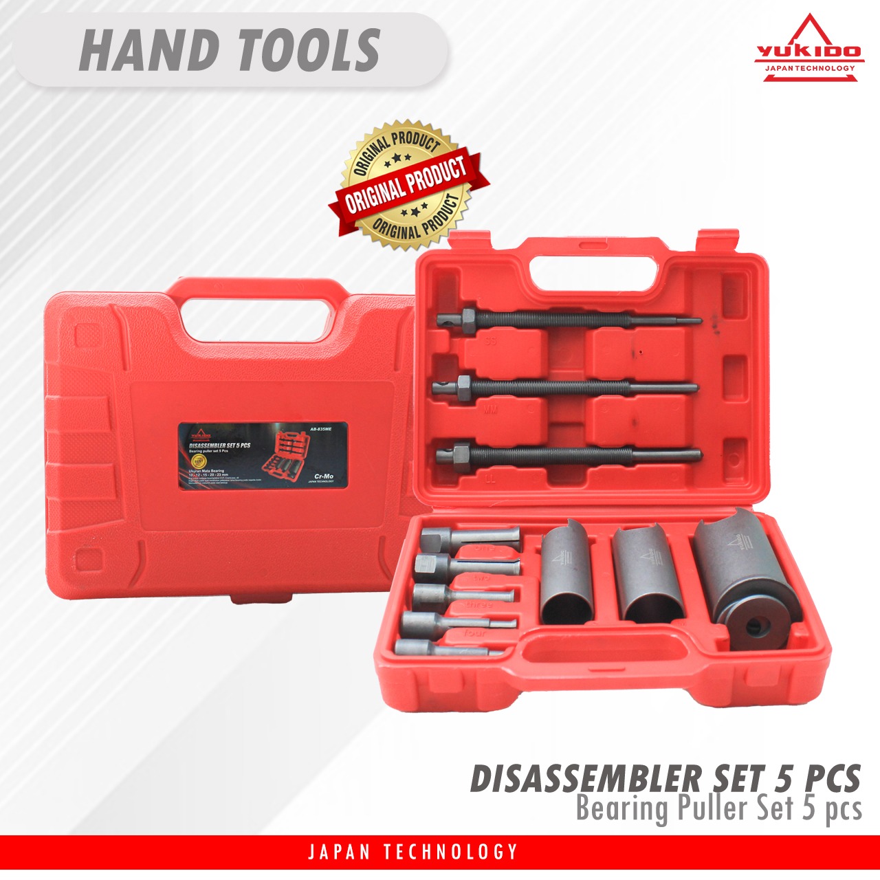 YUKIDO TREKER BEARING PULLER SET 5 Pcs Disassembler Lepas Buka Bearing ...