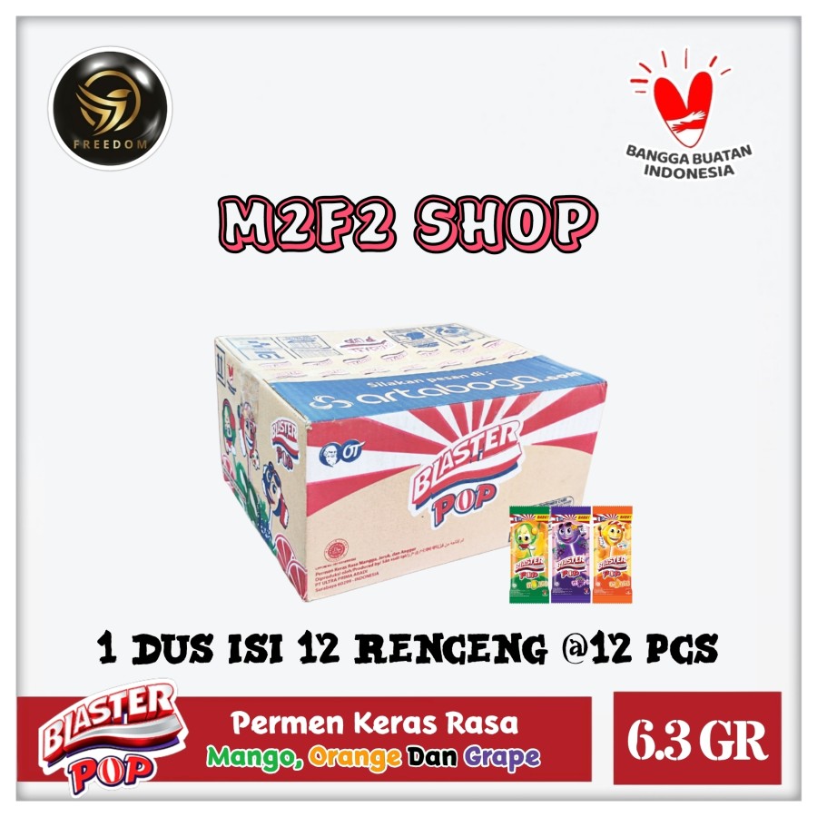 Blaster Pop Assorted | Permen Stik Lollipops Sachet - 6,3 gr (Kemasan ...