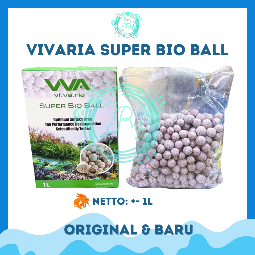 Vivaria Super Bio Ball 1L Media Filter Rumah Bakteri Aquarium Aquascape ...