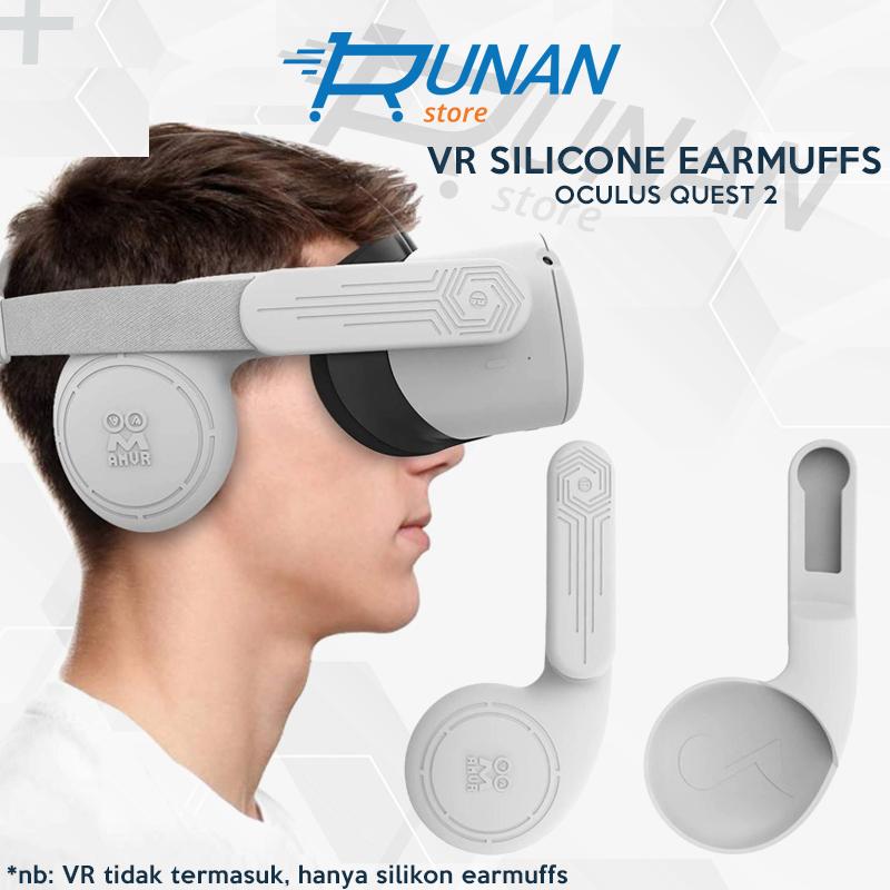 Silicone Ear Muffs Headset VR Oculus Quest 2 Penutup Telinga Silikon ...
