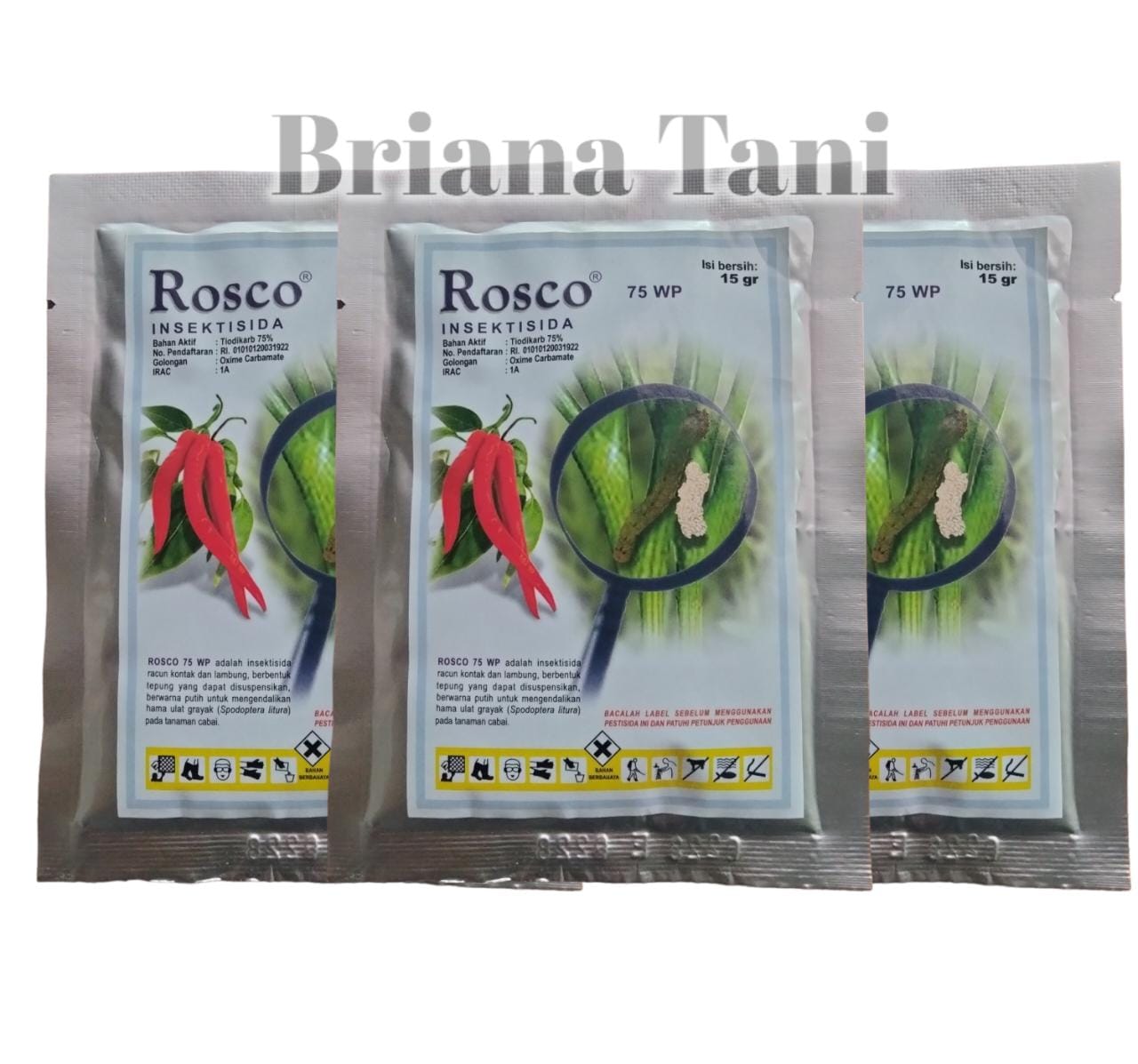 Insektisida ROSCO / Larvin 75 wp 15 Gram Bahan Aktif Tiodicarb 75% ...