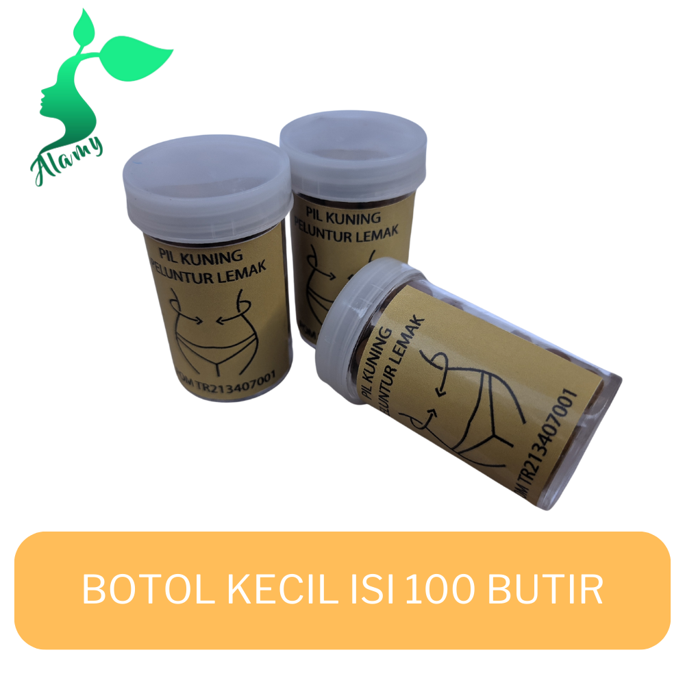 Jamu Pil Kuning Pelangsing Peluntur Lemak Perut dan Kolestrol Pil ...