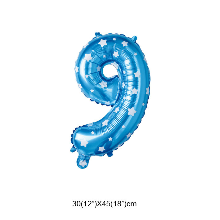 BALON FOIL ANGKA WARNA BIRU BALON PESTA BALON HURUF BALON HBD BALON ...