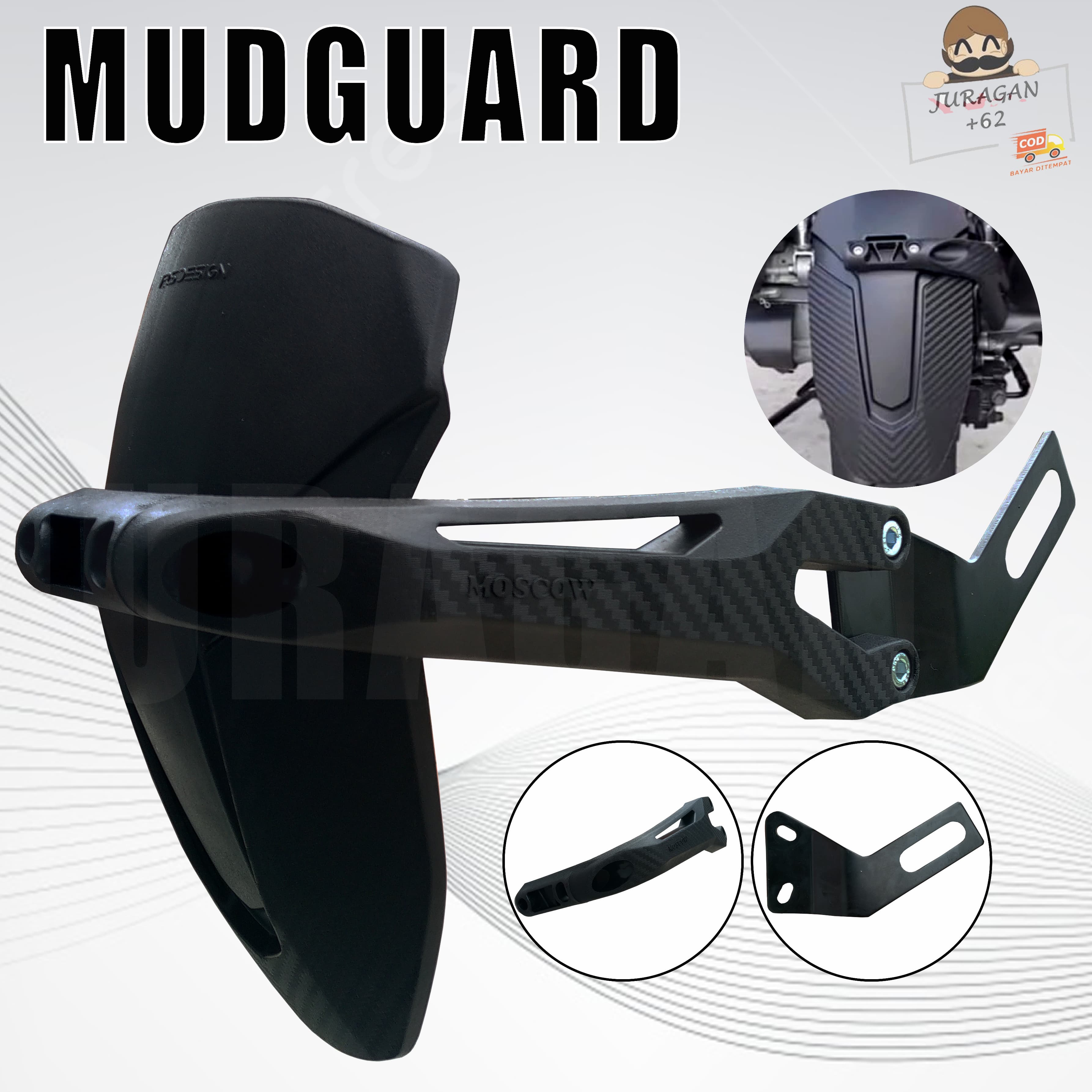 MUDGUARD MUD GUARD PENAHAN LUMPUR R15 V2 V3 XABRE CBR NINJA 150 250 ...