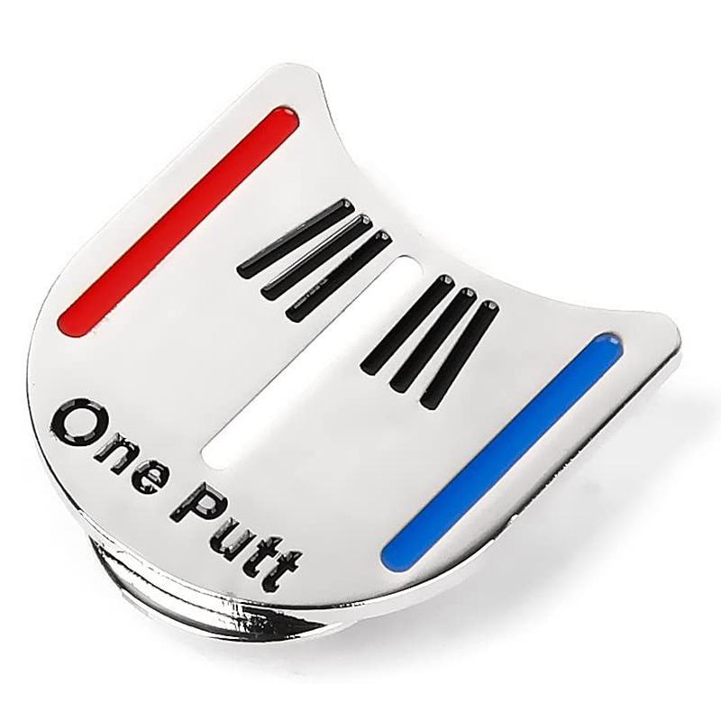 6 Pcs One Putt Golf Putting Tool Ball Mark with Magnetic Golf Hat Clip ...