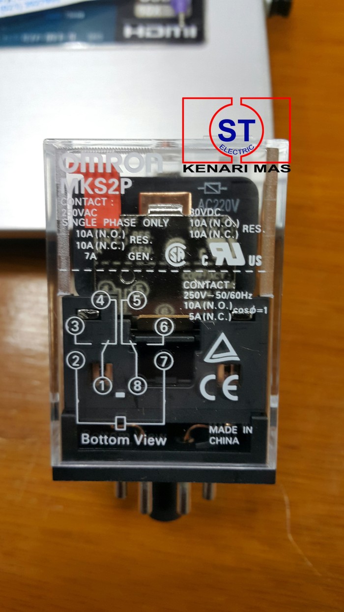 RELAY MKS2P OMRON 10 AMPER 2 NO 2 NC 220V - GENIUSSTORE9 | Lazada Indonesia