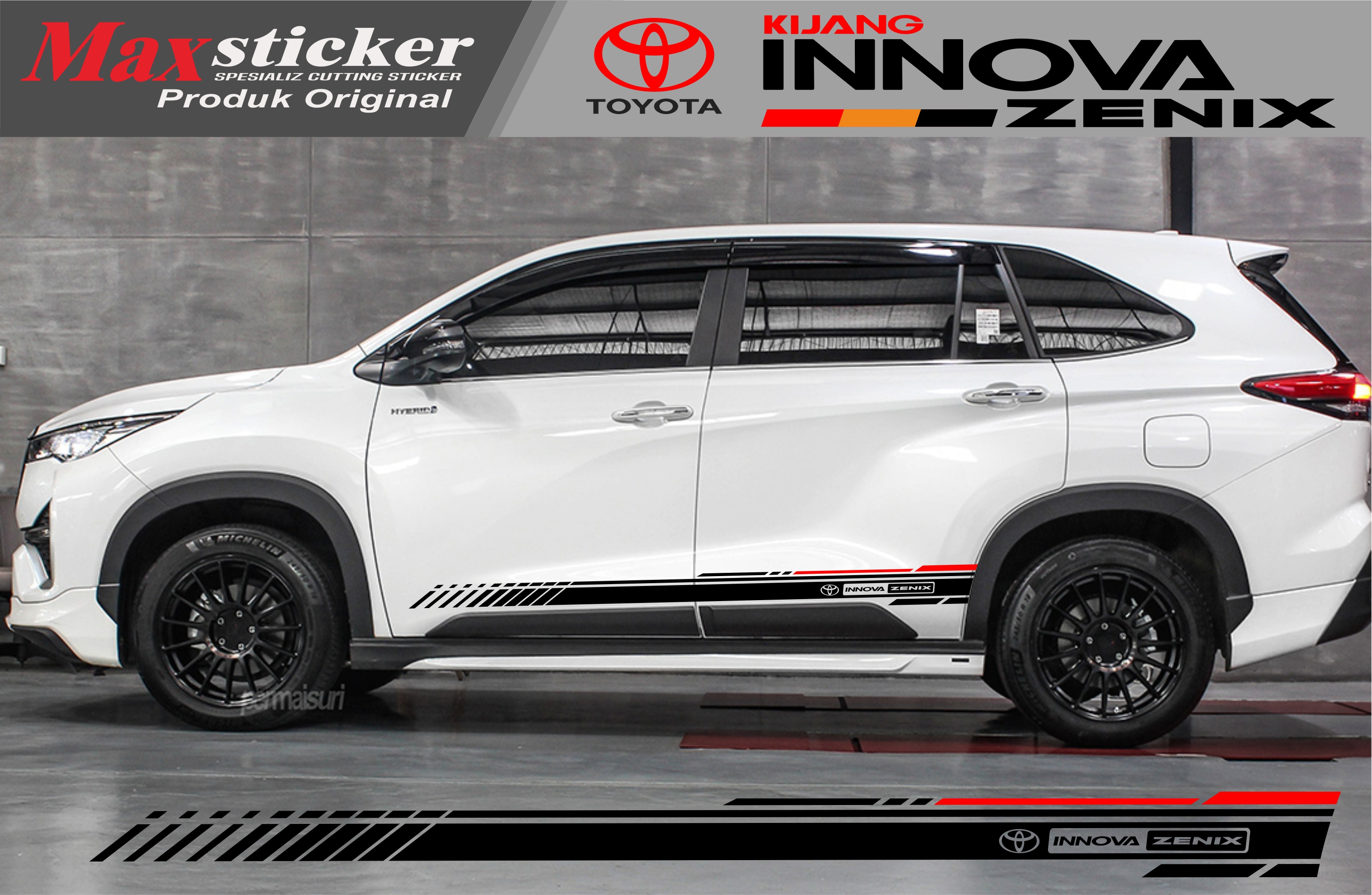 sticker toyota innova zenix terbaru sticker list body samping innova ...