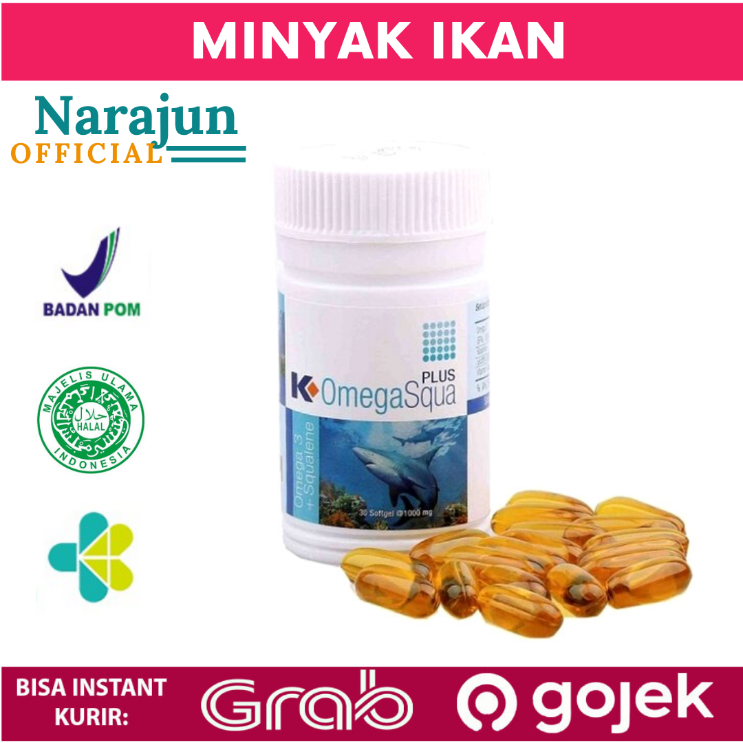 Minyak Ikan Hiu Omega 3 Squa Plus Squalene Original Produk 100% Asli ...