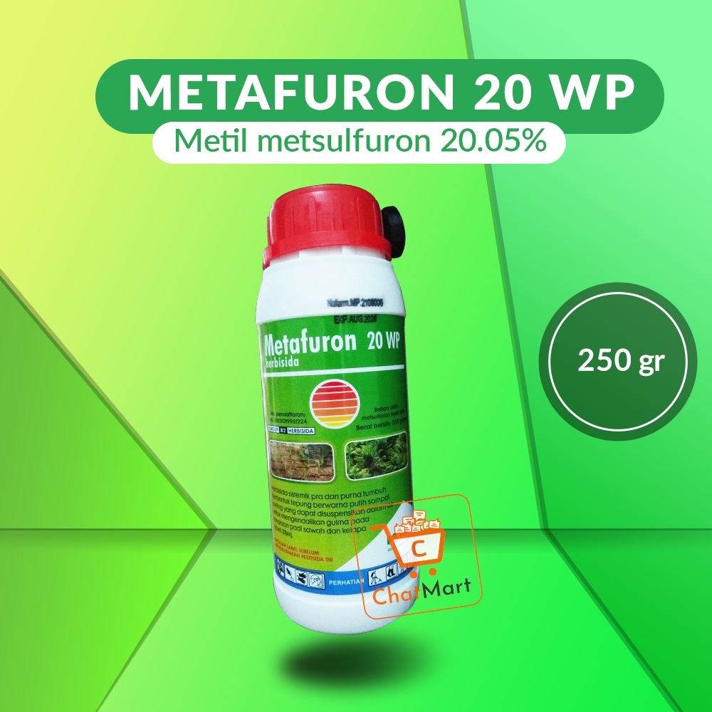Metafuron 20 WP 250 gram Herbisida / Racun untuk Gulma Berdaun Lebar ...