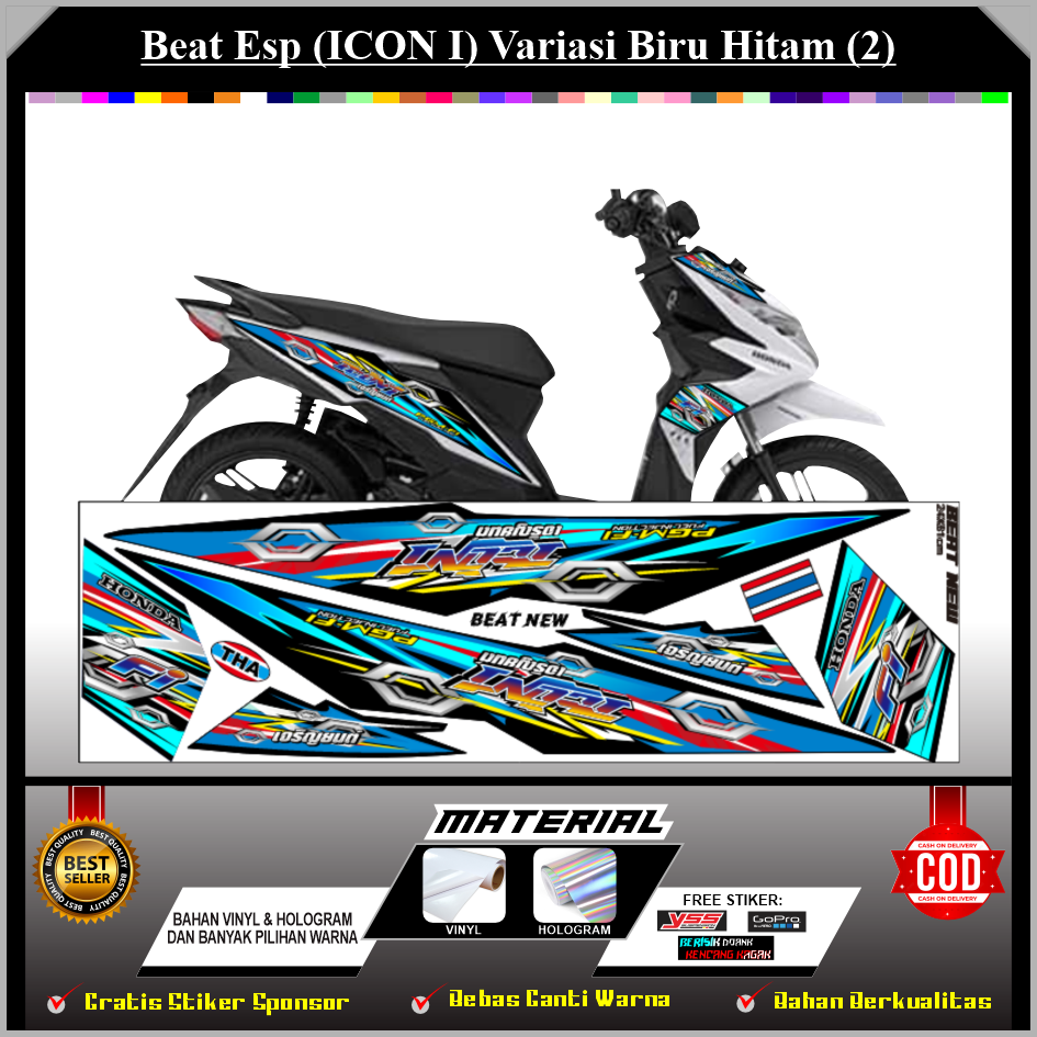 STIKER STRIPING VARIASI BEAT ESP|STICKER STRIPING LIS CUTTING BEAT ESP ...