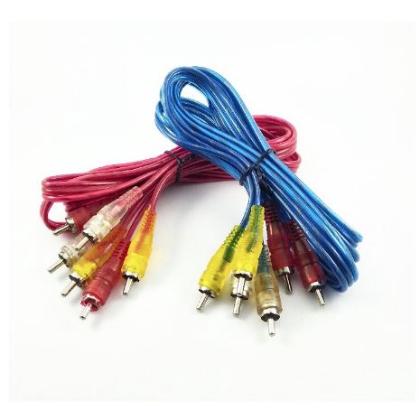 KABEL RCA 3R - 3R TRANSPARAN 1,5M FULL/ KABEL 3 JACK RCA TO 3 JACK RCA 1,5M TRANSPARAN | Lazada ...