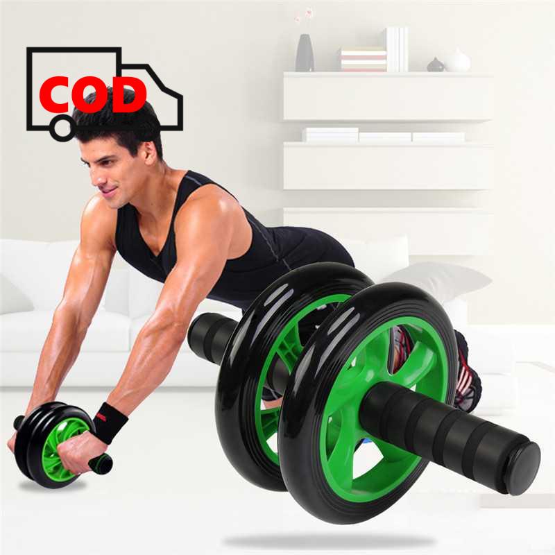 Alat Gym AB Wheel Sport Fitness Roller Pembakar Lemak Melatih Otot ...