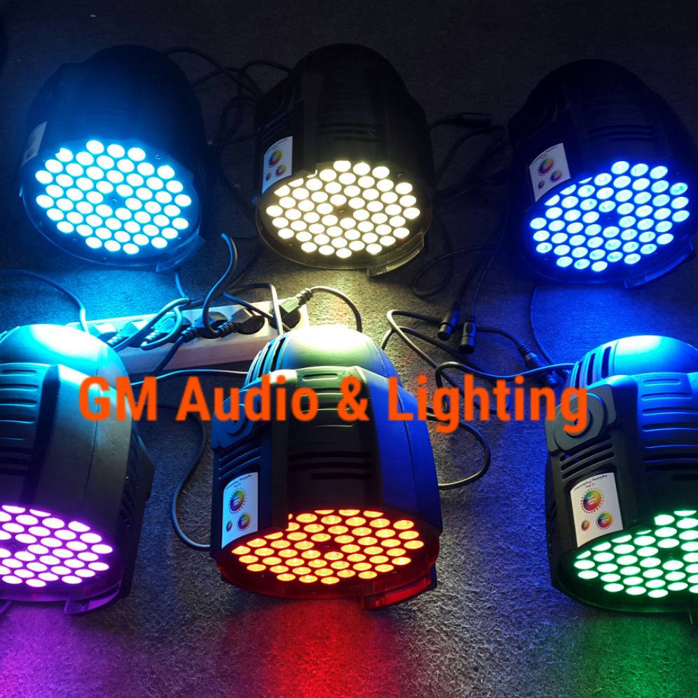 Lampu Parled 54x3w Fullcolor Lampu panggung Lampu dekorasi wedding ...