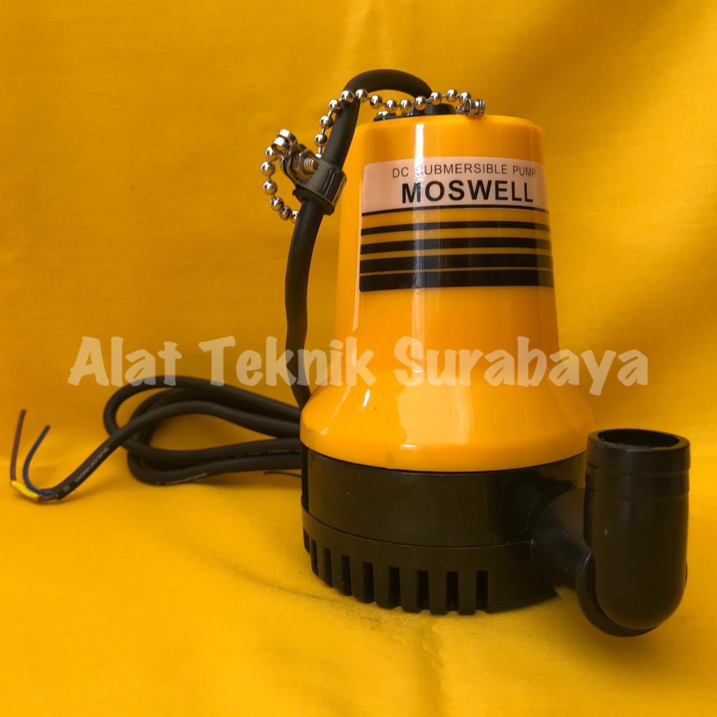 POMPA CELUP DC MOSWELL 1" INCH / POMPA AIR ARUS DC TENAGA AKI ACCU 12 V ...