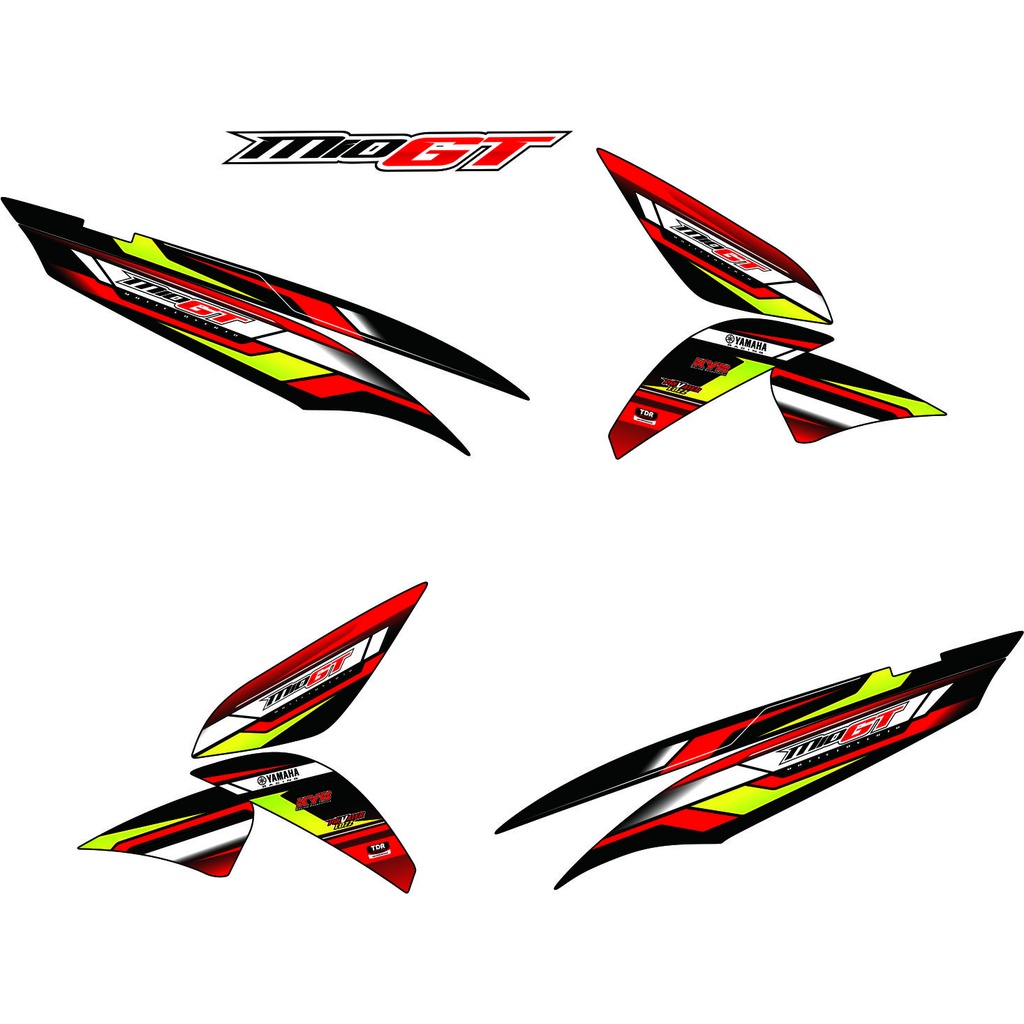 STIKER DECAL STIKER MIO GT / VARIASI STRIPING BUAT MOTOR MIO ALL GT ...