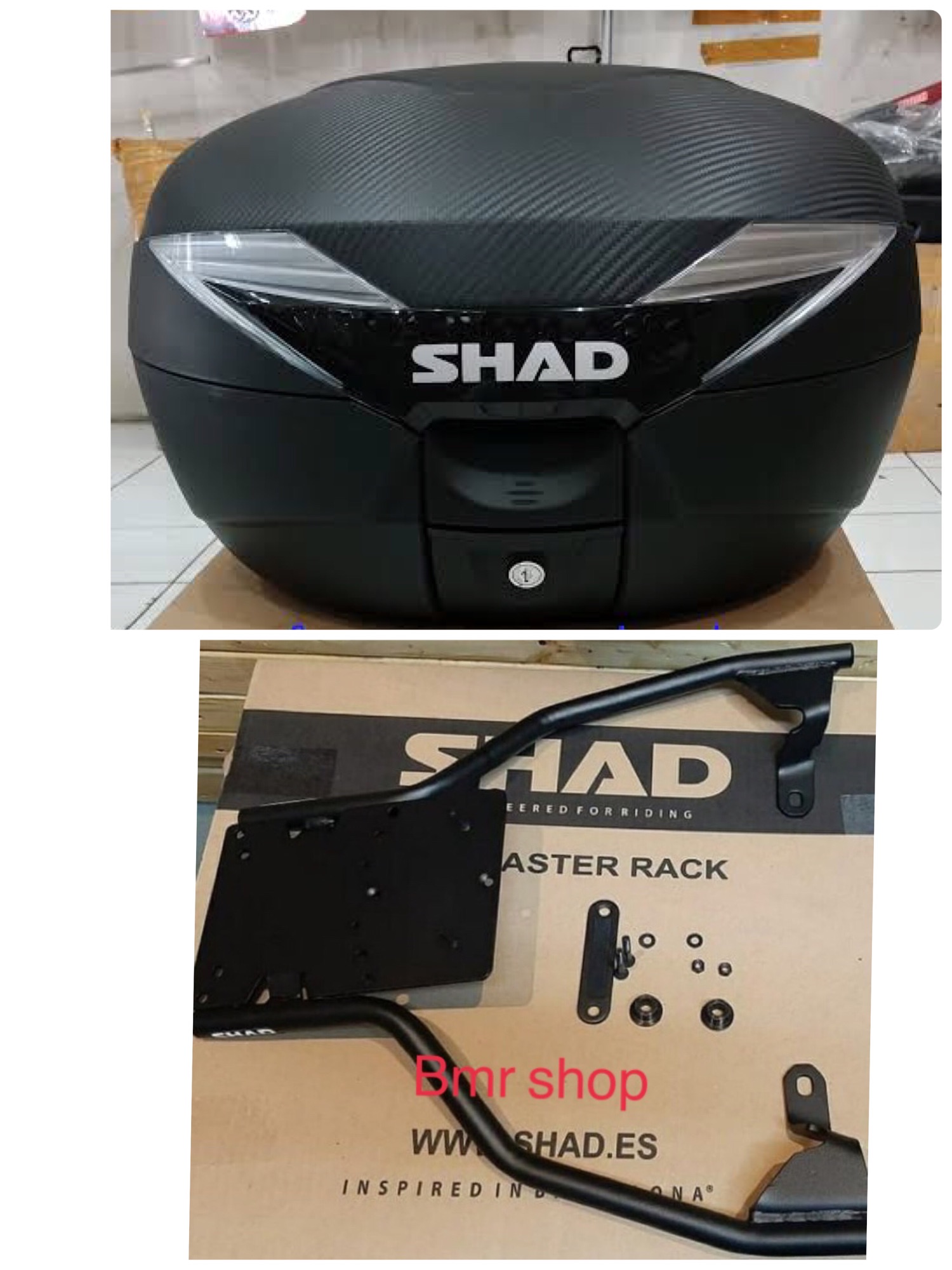 Paket box shad sh 39 box shad sh39 dan bracket box shad all new nmax ...