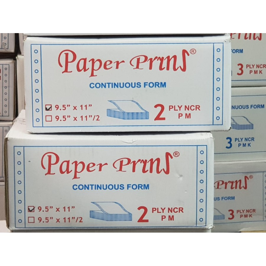 Continuous Form Paper Print 2 Ply 9.5 x 11" / Kertas Komputer 2 Rangkap ...