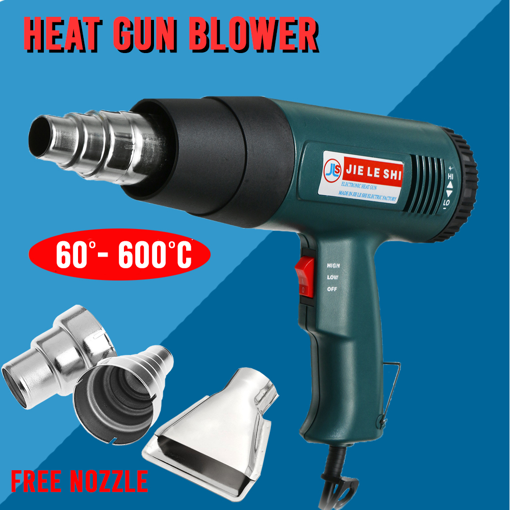Heat gun Blower Pemanas Heater gun mesin pemanas stiker pemanas sablon ...