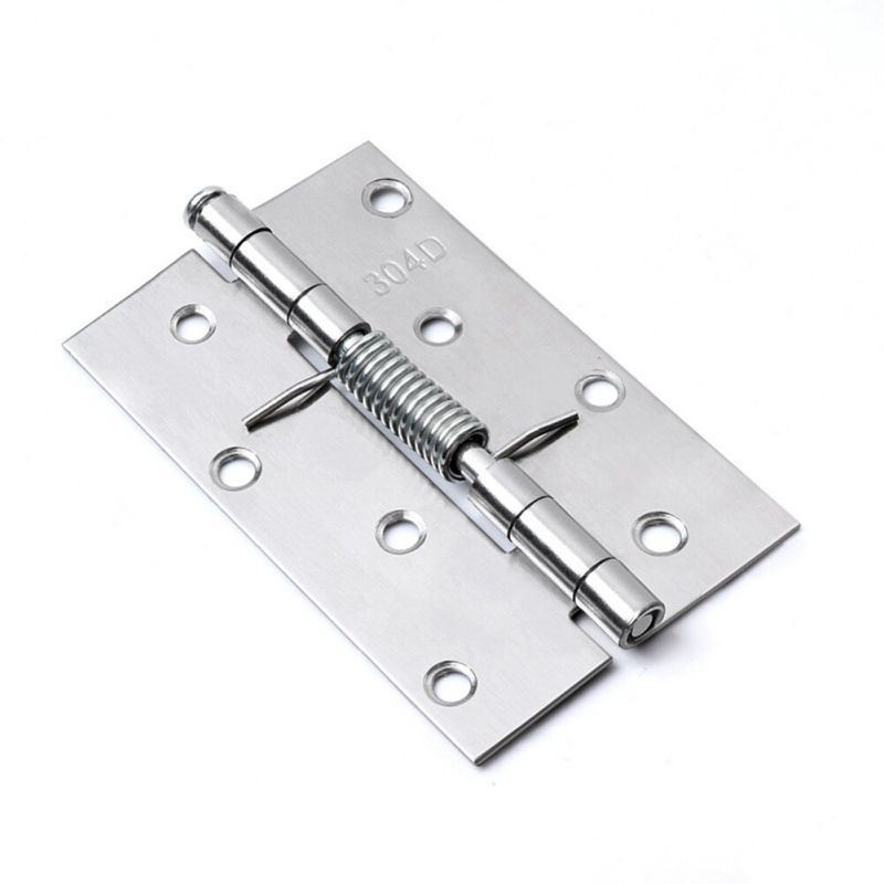 2pcs 4inch Engsel Pintu Jendela Dengan Per Stainless Pegas Otomatis ...