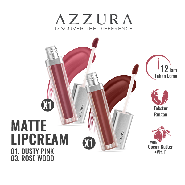 AZZURA Matte Lipcream | Lipstik Matte Lip Cream Tahan Lama | Lazada ...