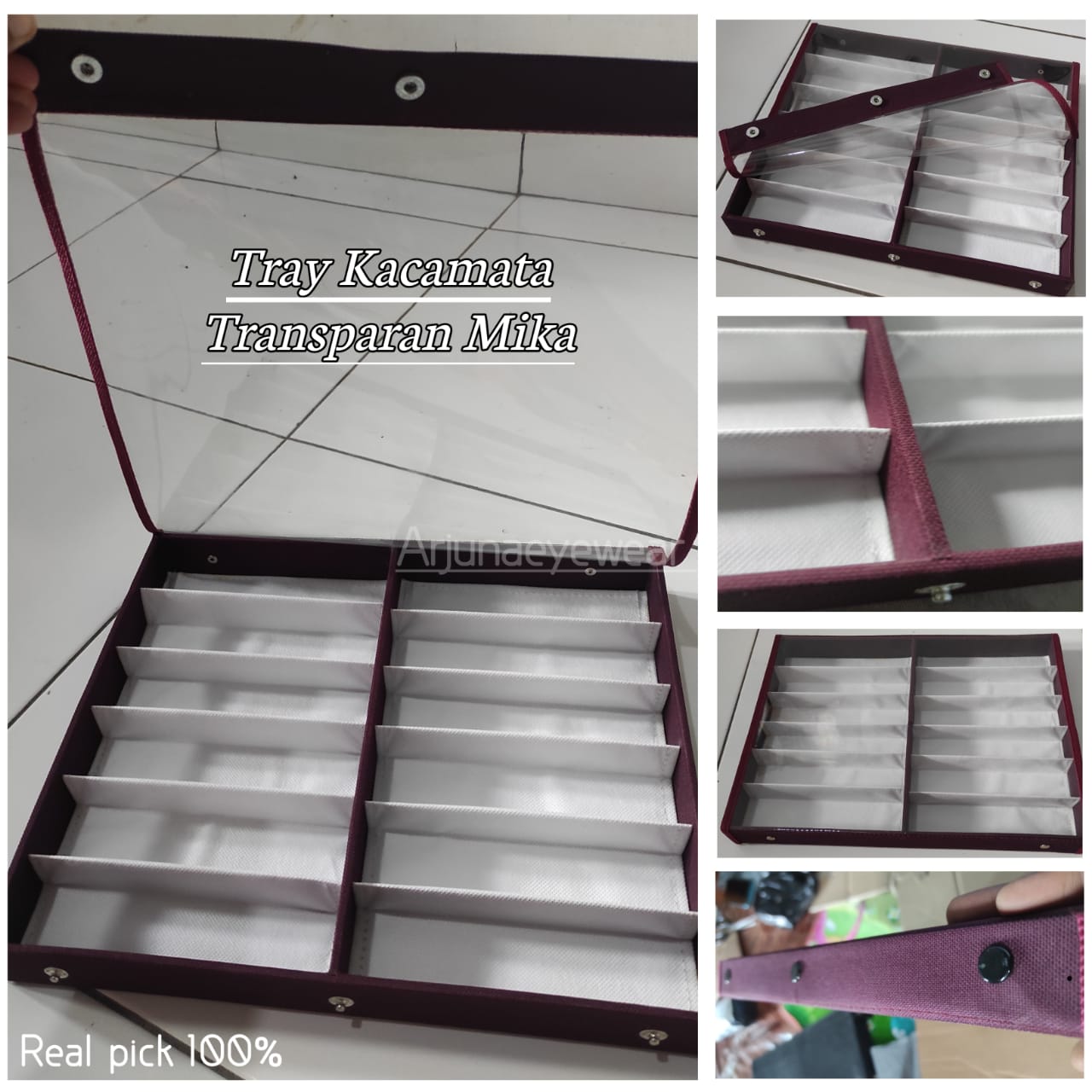 Tray box frame kacamata Transparan mika Display kacamata ANTI DEBU lbih ...
