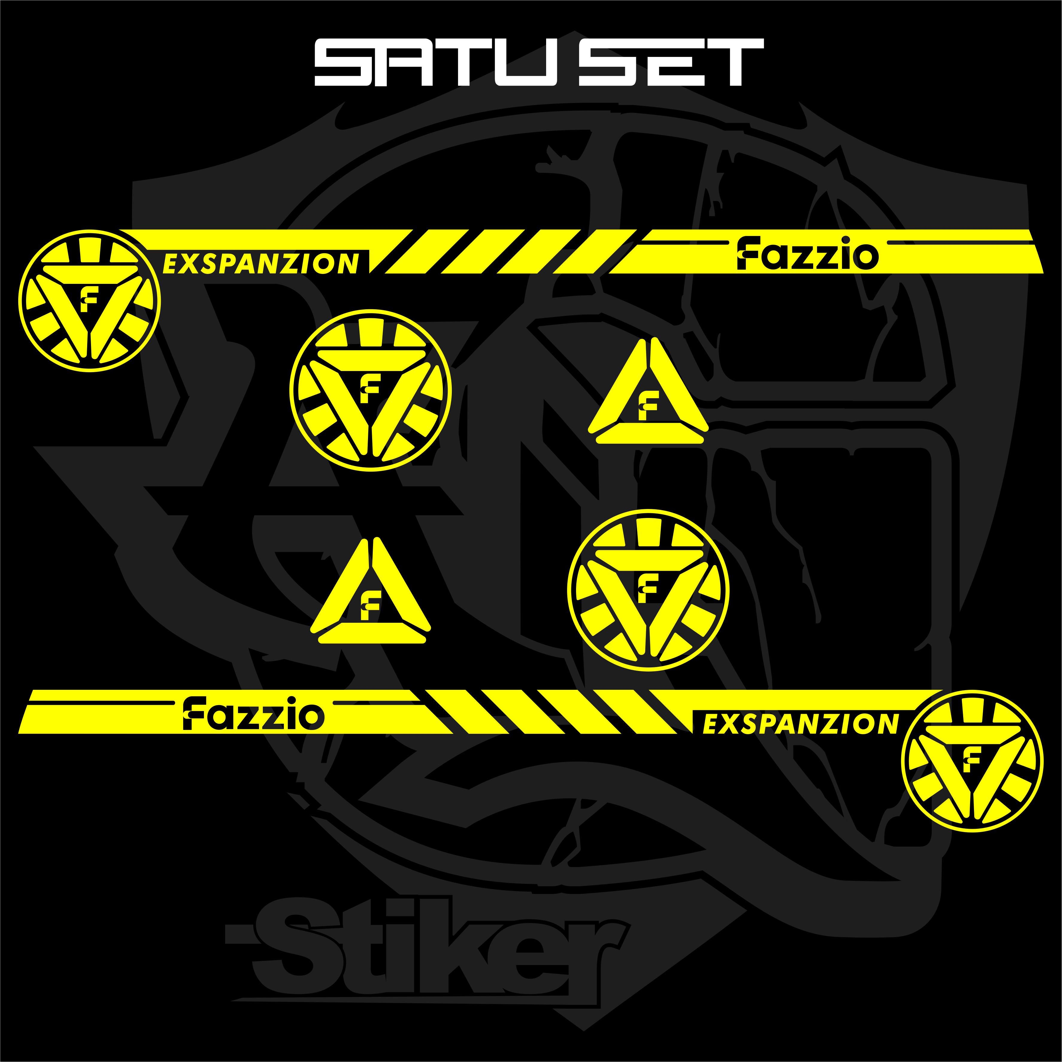 STIKER CUTTING/SCF156/STRIPING FAZZIO/DECAL FAZZIO/STIKER LOGO/DECAL ...