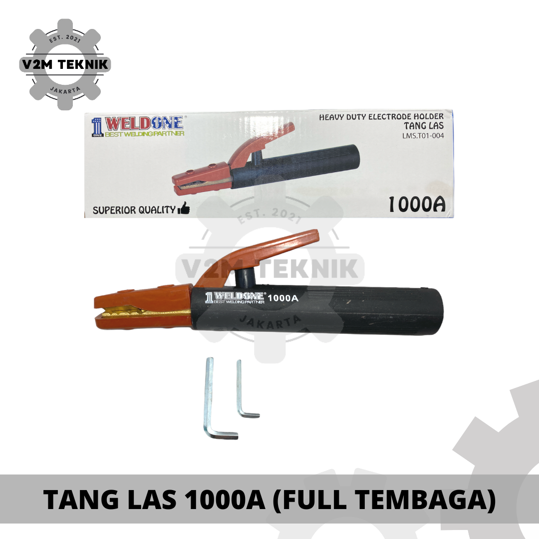 WELDONE Tang Las 1000 A Full Tembaga / Stang Las 1000A / Electrode ...