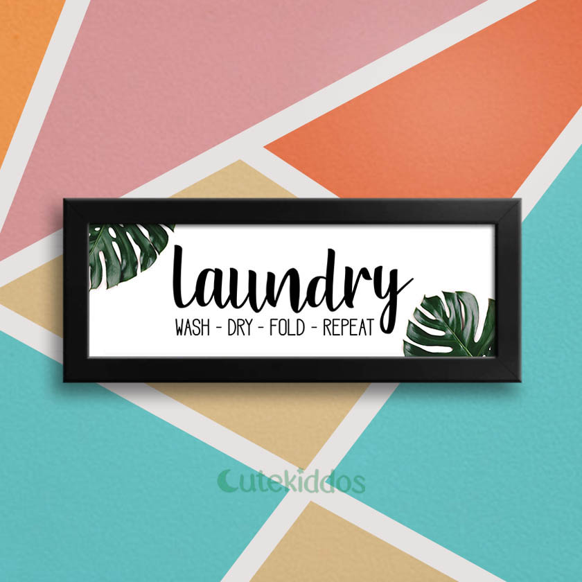 Wall Decor Papan Tanda Laundry Room Sign Hiasan Dinding Dekorasi Rumah ...
