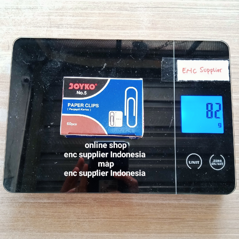 joyko 1 box trigonal clip no.5 paper clips klip kawat penjepit kertas ...