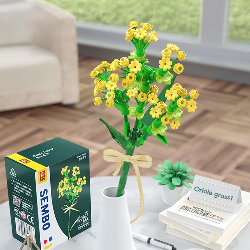 KKV - SEMBO building blocks flowers / Mainan Rakit Blok Susun Puzzle 3D ...