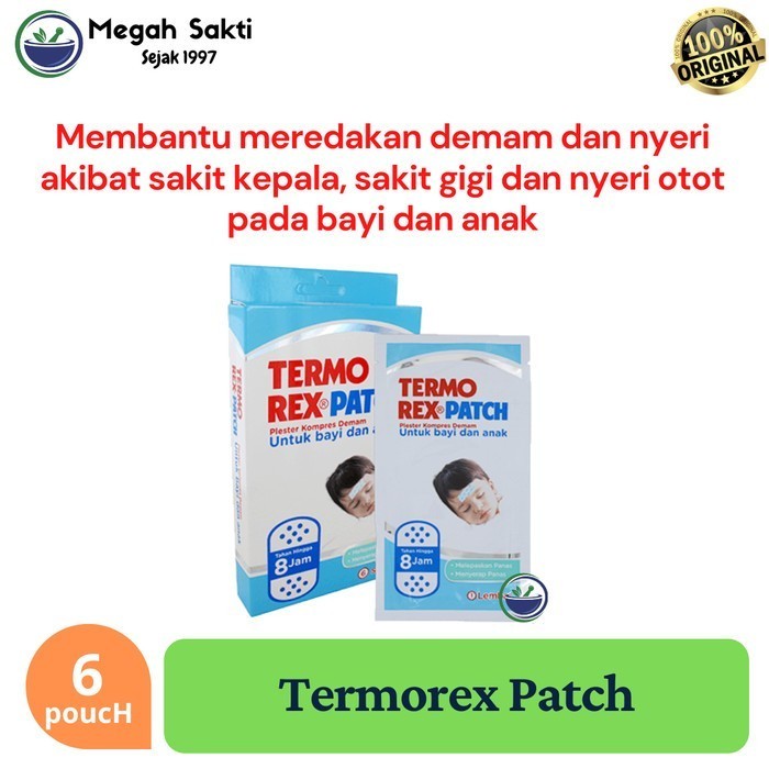 Termorex Patch plaster kompres demam anak & Bayi 6 Sachet | Lazada ...