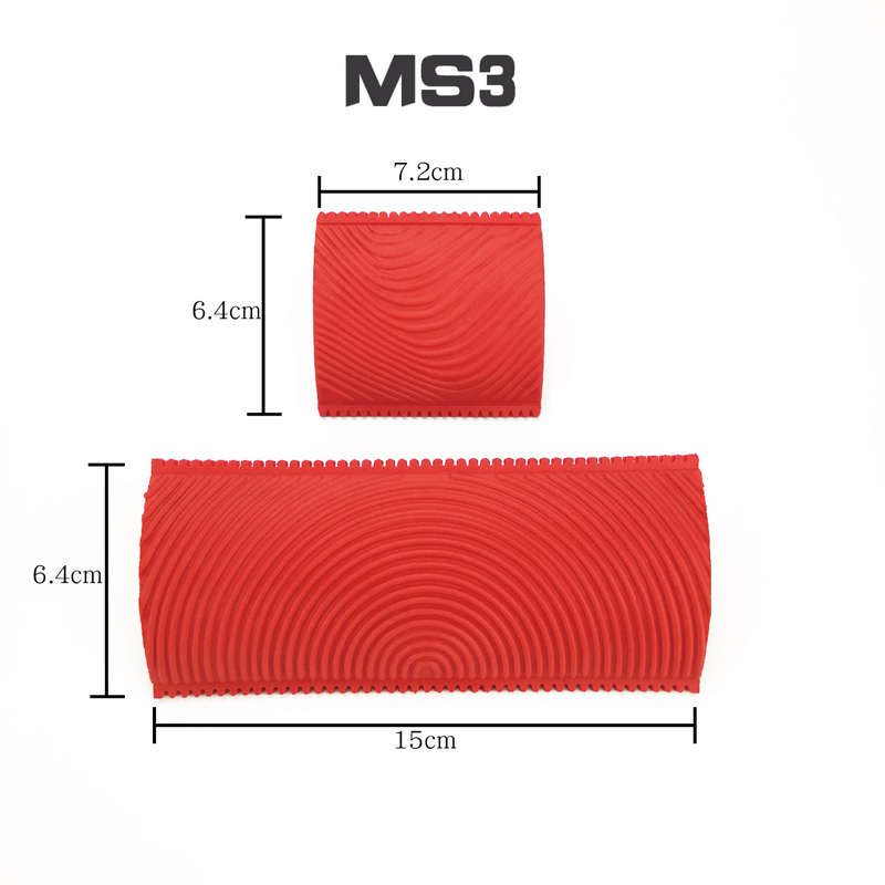 Kuas Cat Motif Kayu Rubber Kuas Cat Roll Karet Dinding Efek Corak Wood ...