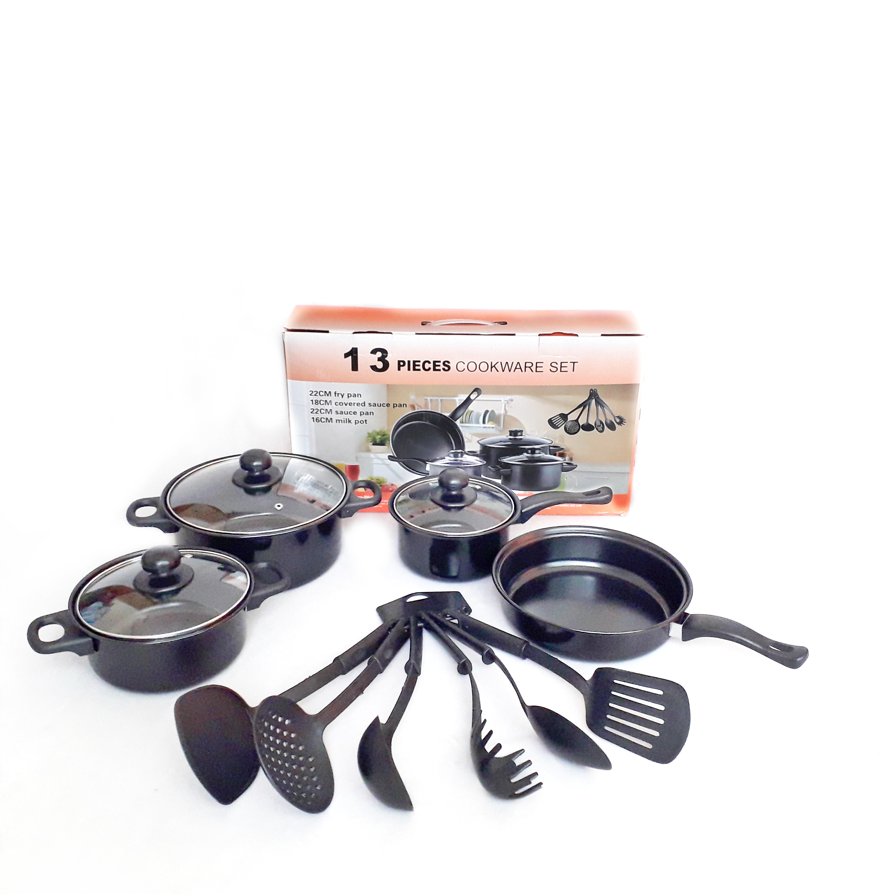Panci Mini cookware set 13 pcs Teflon set bahan marbel warna ungu ...