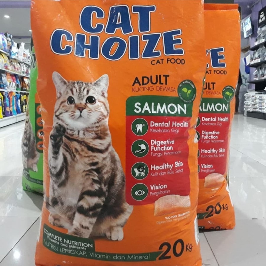 Cat Choize Salmon 20 kg /Makanan Kucing Murah Cat Choize adult | Lazada ...