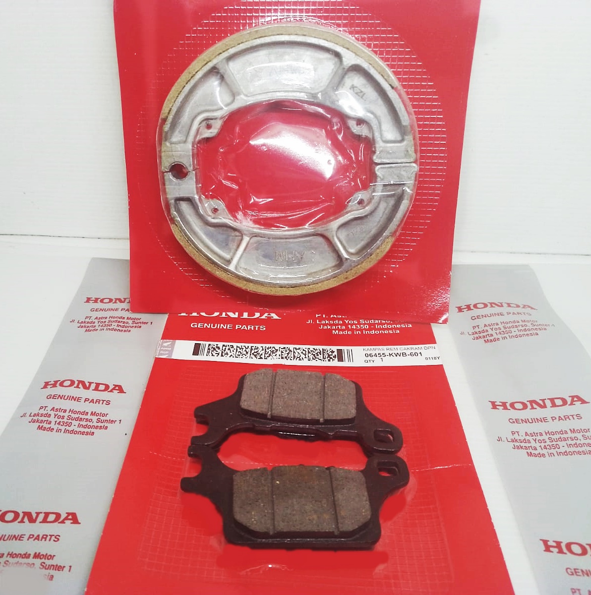 kampas depan Genio/ Vario 150/125 new beat 2020 + Kampas rem Tromol ...