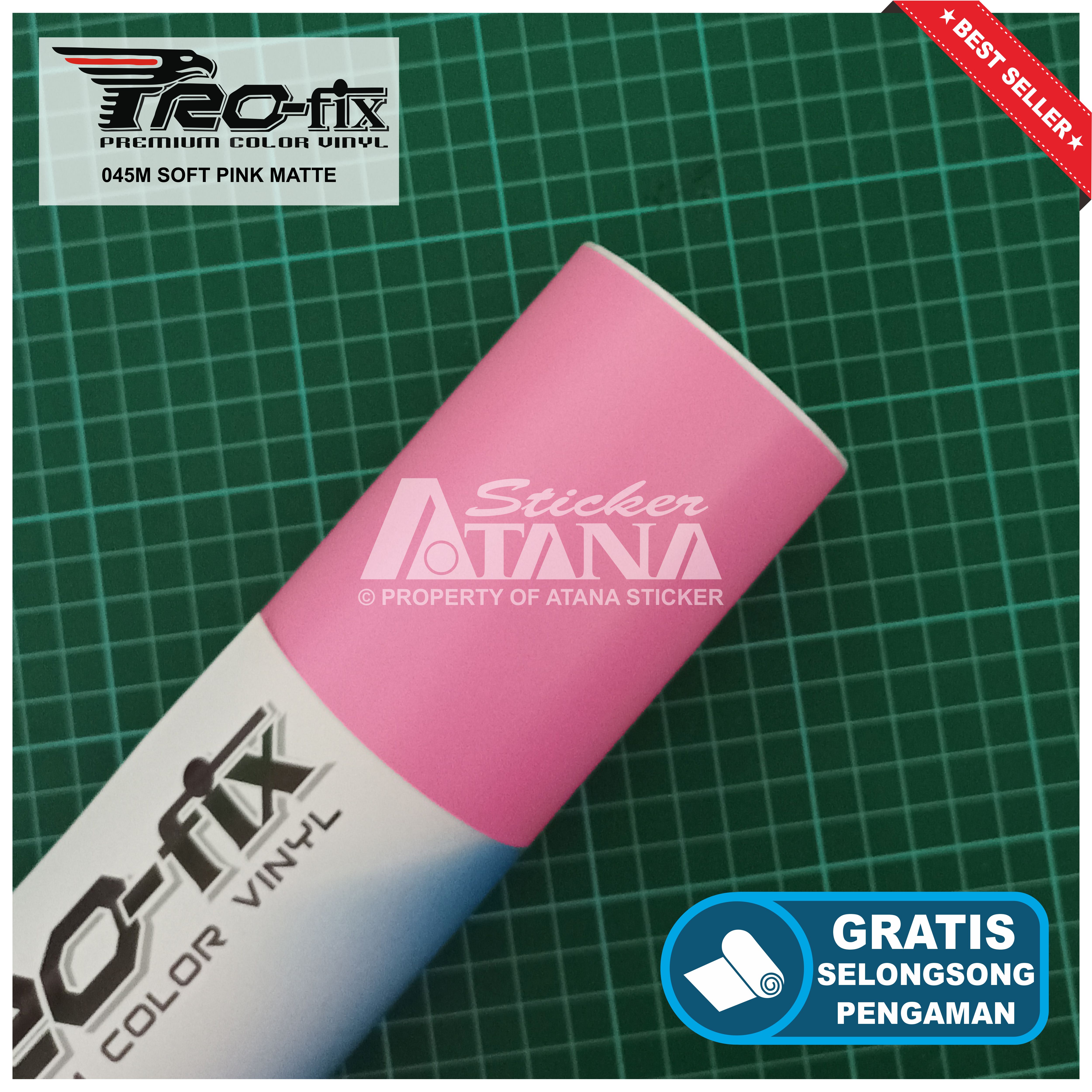 Skotlet Pink Doff Profix Stiker Dop Anti Gores Decal Body Motor Mobil ...