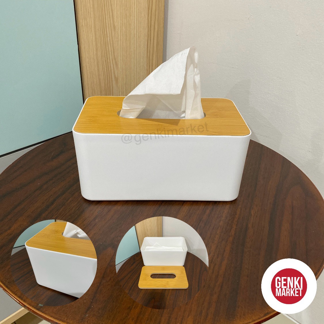 Tempat Kotak Tissue Plastik Motif Kayu Tempat Tissue Kotak Wooden White ...