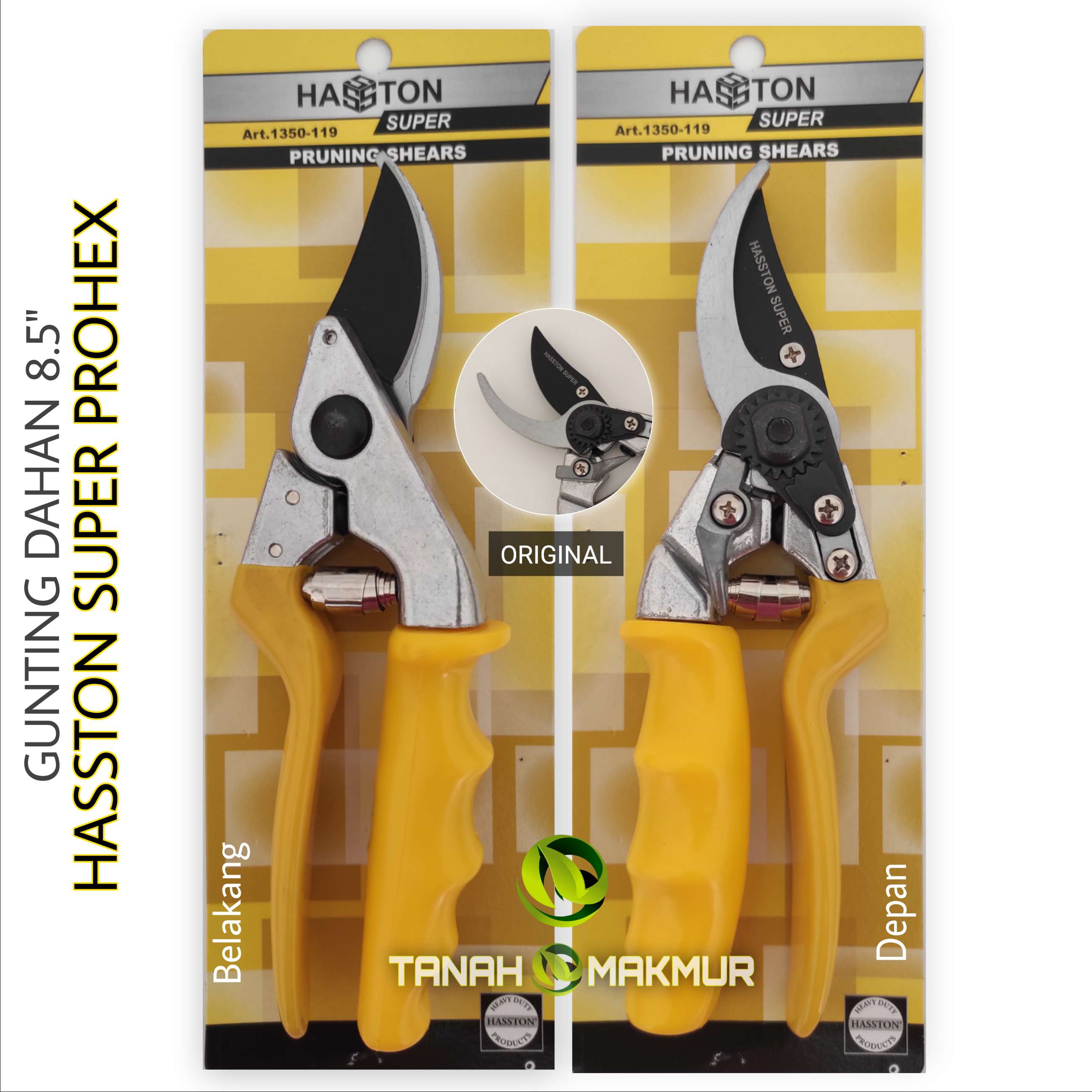 GUNTING DAHAN RANTING PROHEX HASSTON ORIGINAL 1350-119 GUNTING STEK ...