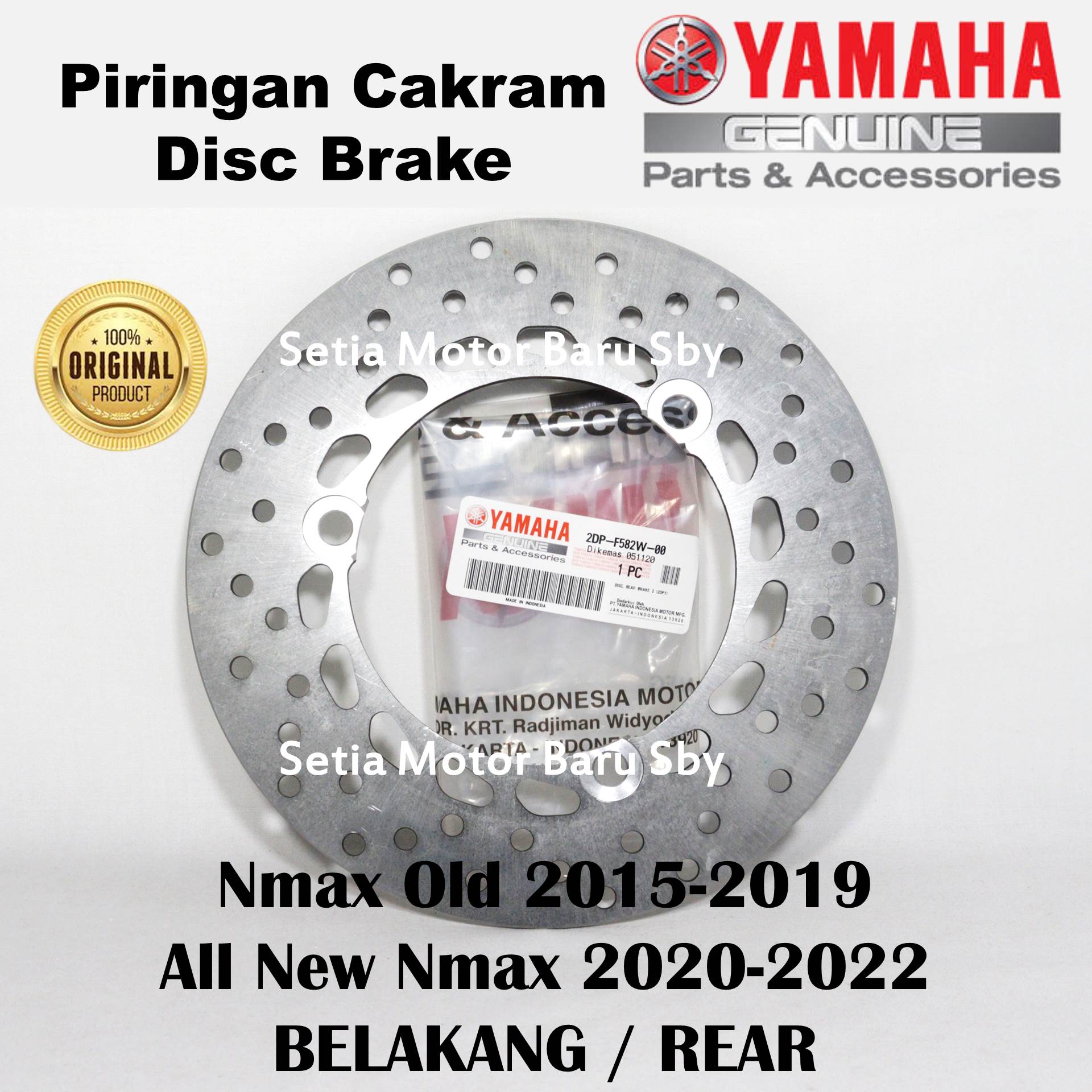 Disc Brake Piringan Cakram Belakang All New Nmax 2020 N Max Old Asli ...