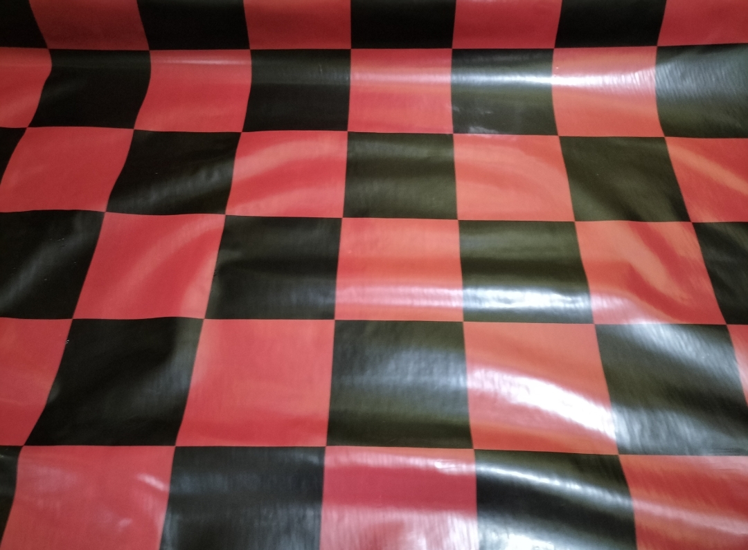 Karpet Lantai Plastik Motif Catur/Kotak Kotak Meteran / Alas Lantai ...