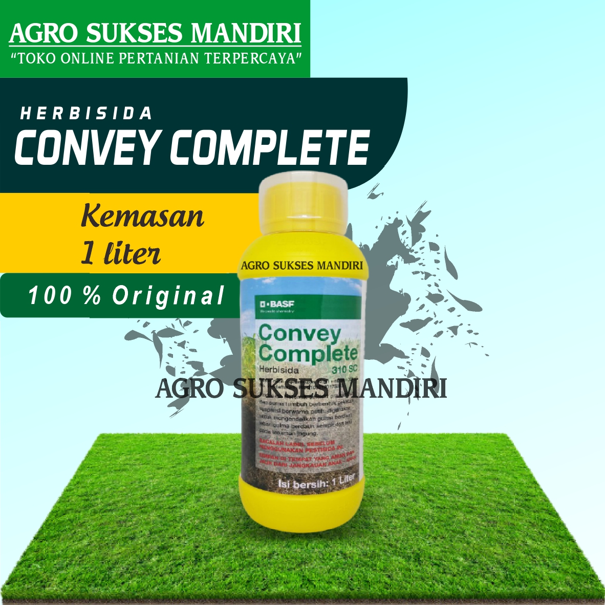 Herbisida Convey Complete 310 SC Kemasan 1 liter/Obat Pertanian Convey ...
