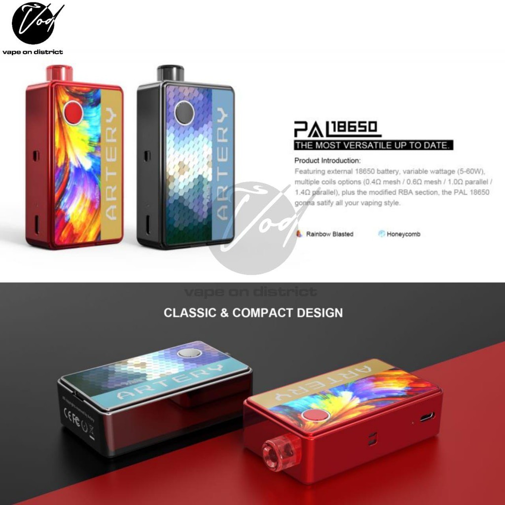 Vape Artery 1 Pal 18650 60W Pod Kit - TIGTOG SHOP | Lazada Indonesia